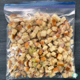 Make Ahead Stuffing - Freezer Meals 101