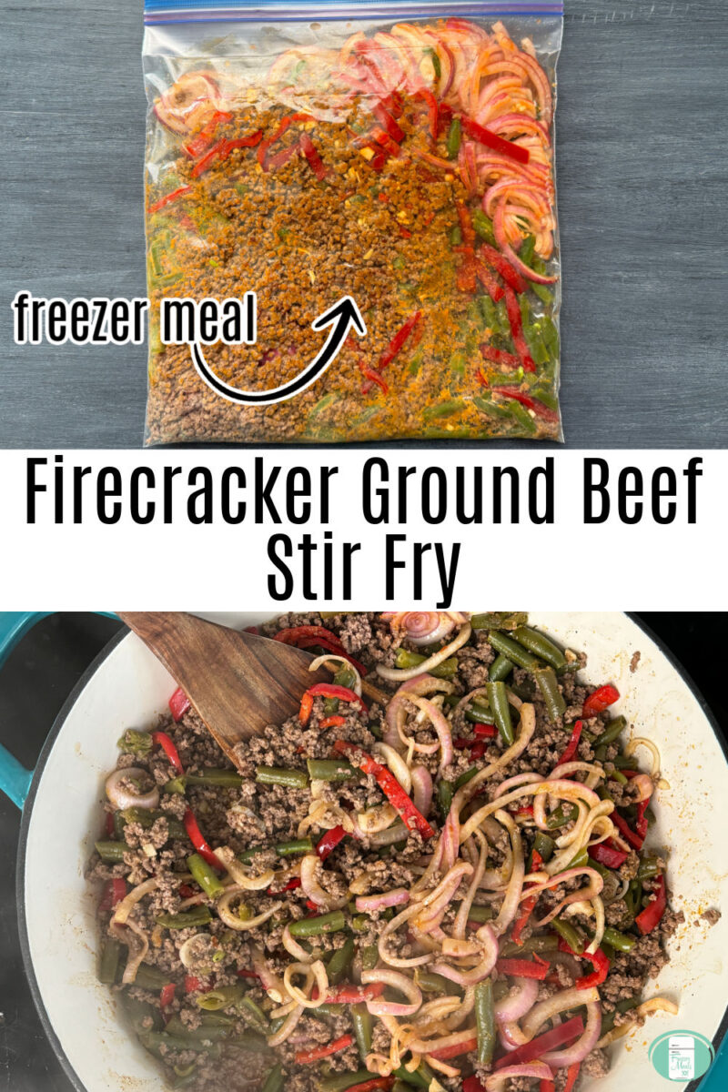 Firecracker Ground Beef Stir Fry - Freezer Meals 101