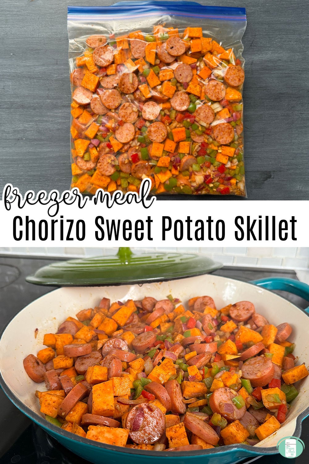 Chorizo Sweet Potato Skillet - Freezer Meals 101